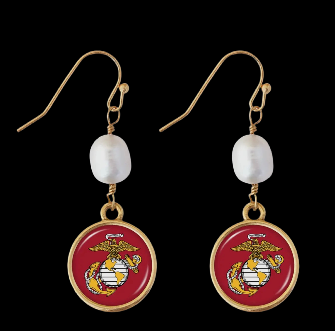 Marine Corps Logo Earrings – Military Women's Memorial Gift Shop